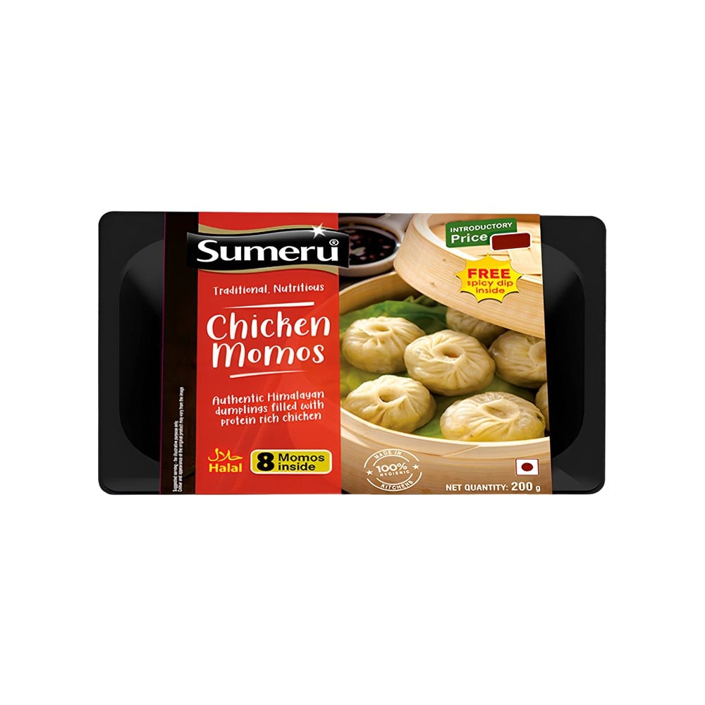 Sumeru Chicken Momos (Frozen) - Free Spicy Dip Price - Buy Online at ...