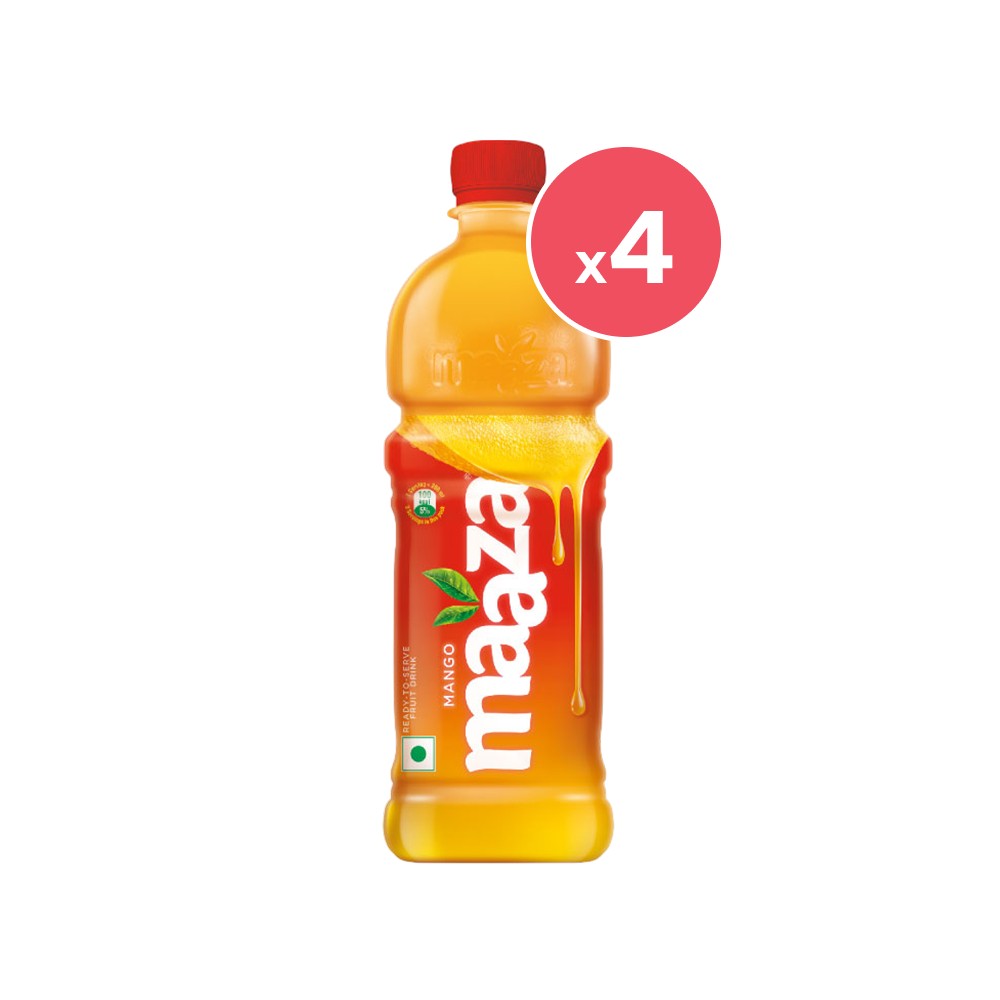 Maaza Mango Drink 600 ml - Pack of 4 Price - Buy Online at Best Price ...