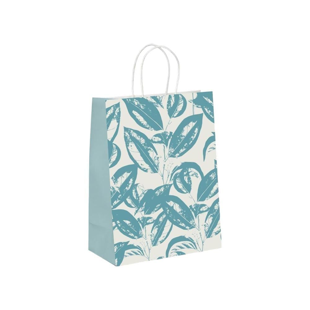Paperpep Leaves Design Paper Gift Bag (White, Blue) Price - Buy Online ...