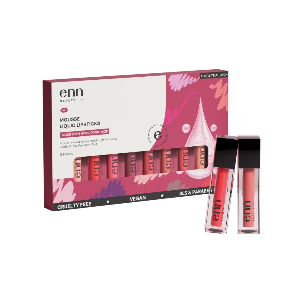 ENN Beauty Mousse Matte Liquid Lipstick Kit (Test & Trial) Price - Buy ...