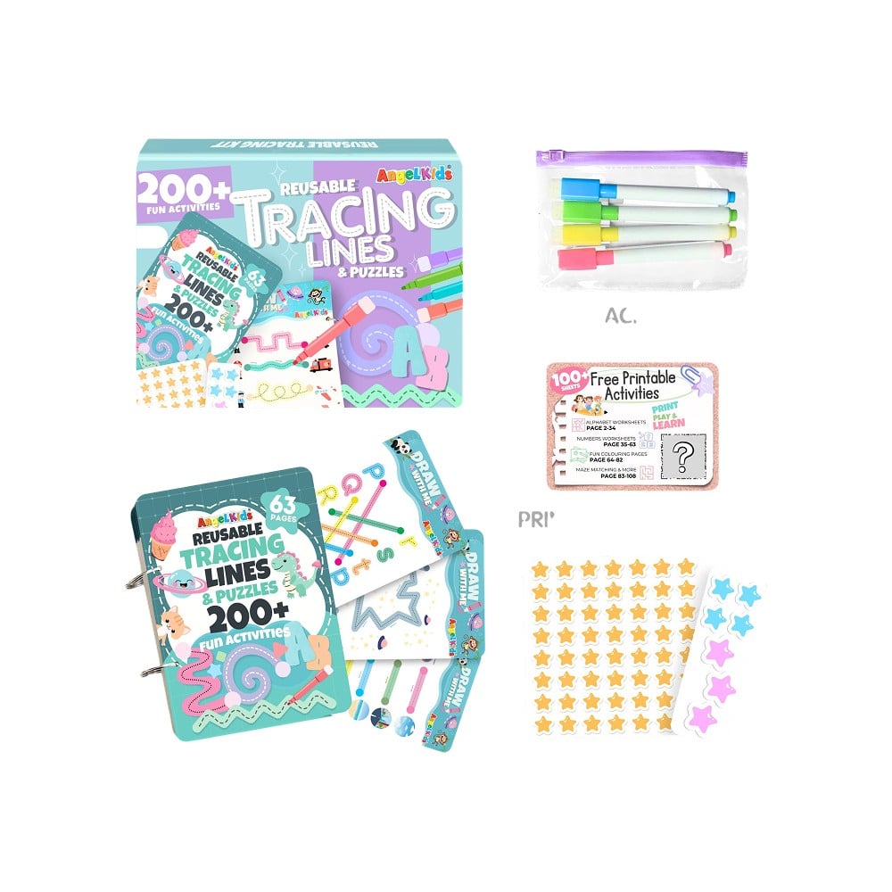 Angel Kids Reusable Tracing Lines & Puzzle Price - Buy Online at Best ...