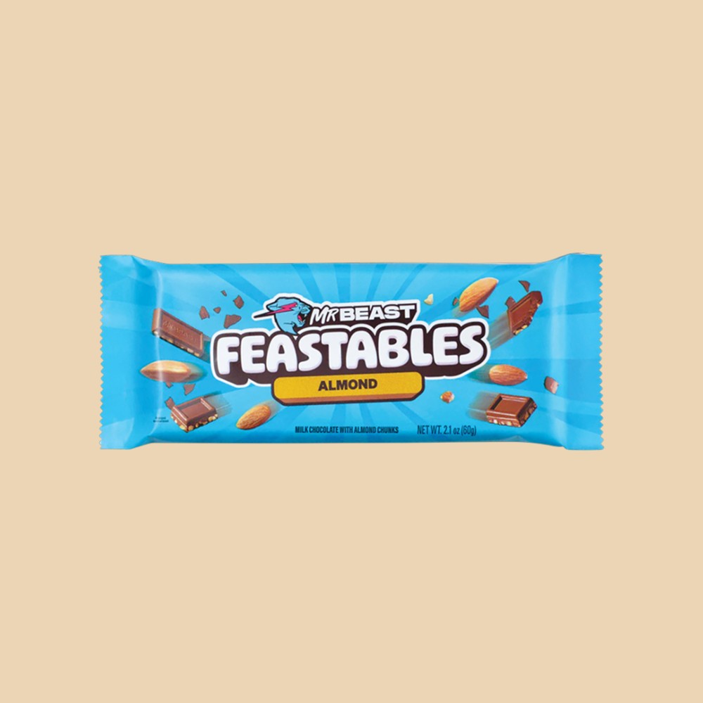Mr Beast Feastables Almond Milk Chocolate Bar Price - Buy Online at ...
