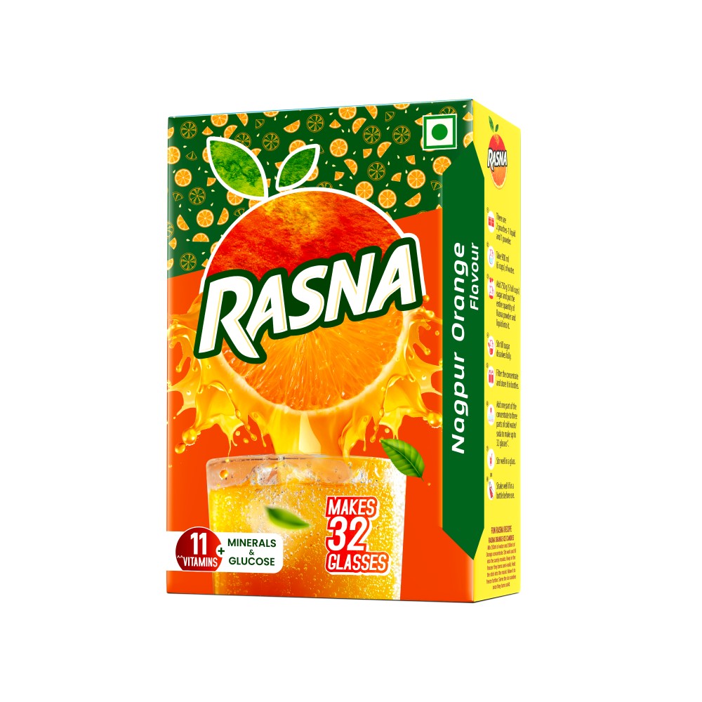 Rasna Fruit Fun Nagpur Orange Concentrated Drink Mix (32 Glasses) Price ...