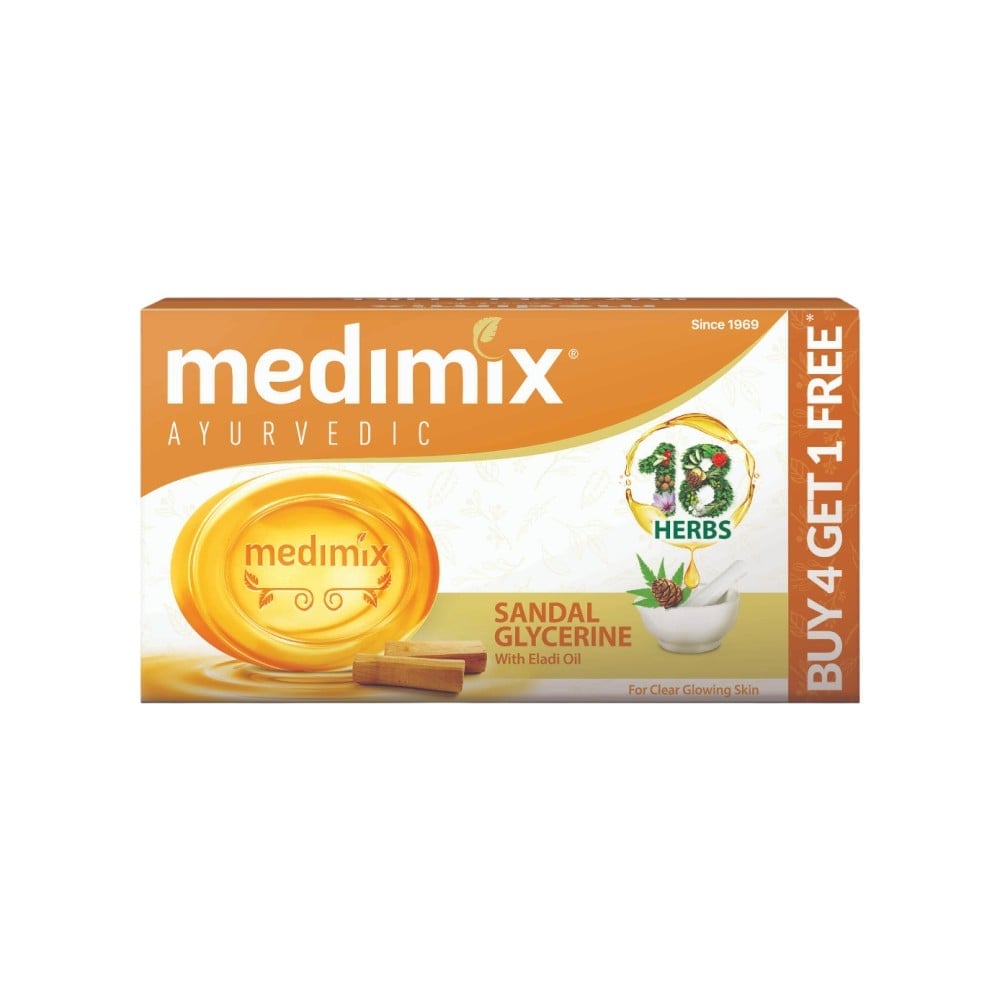 Medimix Sandal Glycerine Soap - Buy 4 Get 1 Free Price - Buy Online at ...