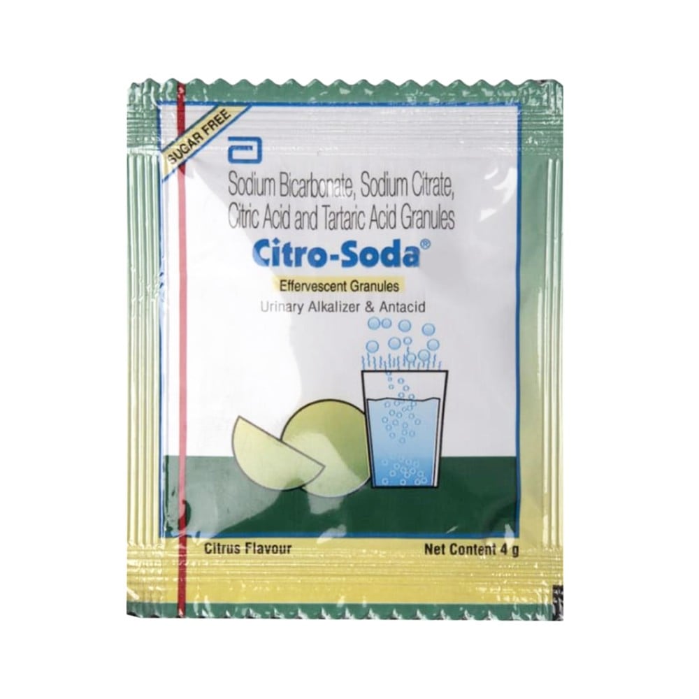 Citro Soda Effervescent Granules Sugar Free Citrus Flavour For Urinary ...