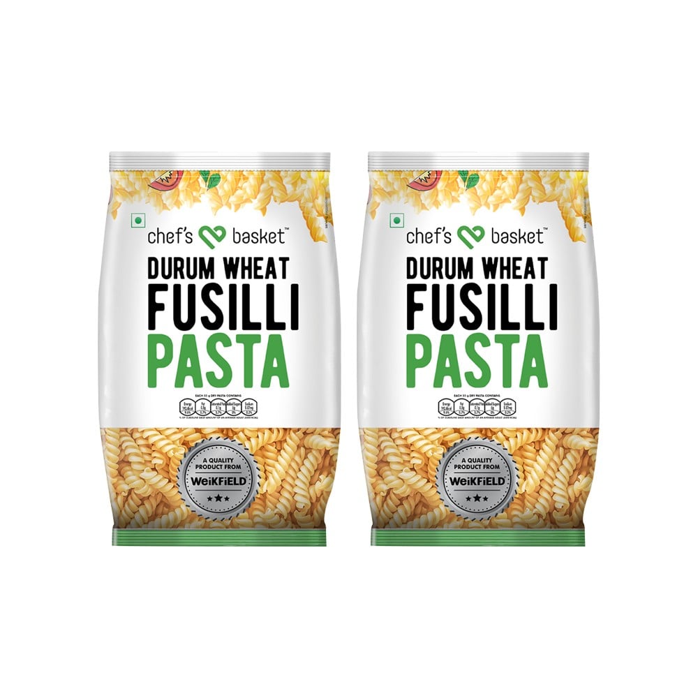 Chef's Basket Durum Wheat Semolina Fusili Pasta - Pack of 2 Price - Buy ...