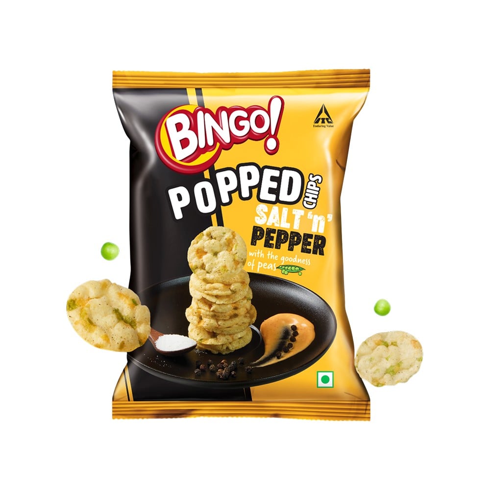 Bingo Popped Salt n Pepper Potato Chips Price - Buy Online at ₹46 in India