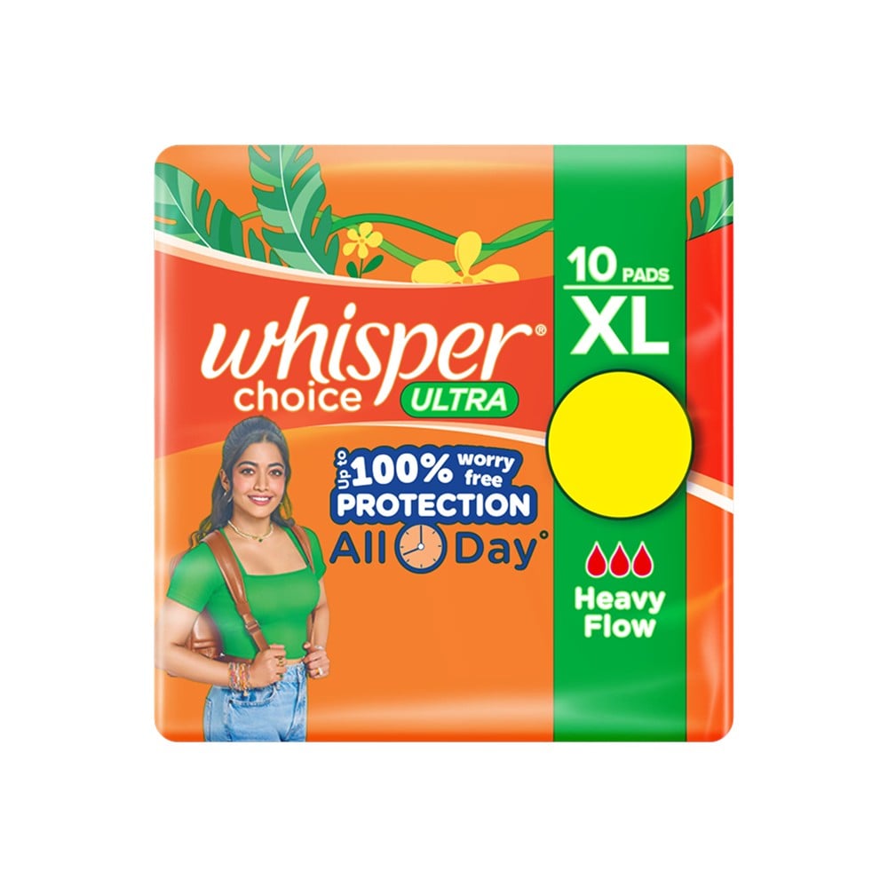 Whisper Choice Ultra Sanitary Pads (10 pcs) Price - Buy Online at ₹80 ...