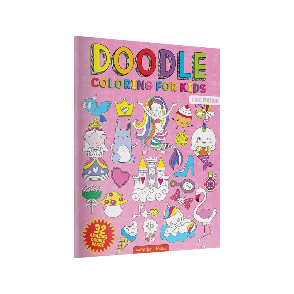 Doodle Coloring Book For Kids - Pink Edition Price - Buy Online at ₹99 ...
