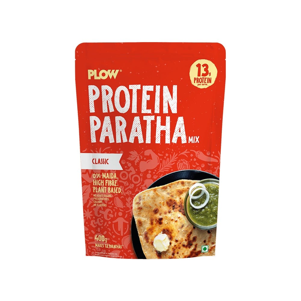 Plow Protein Paratha Flour Mix (Classic) - Plant Based Price - Buy ...