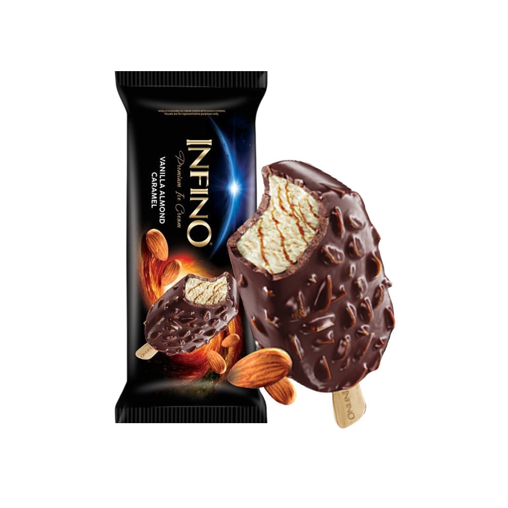 Infino Vanilla Almond Caramel Ice Cream Stick Price - Buy Online at ...
