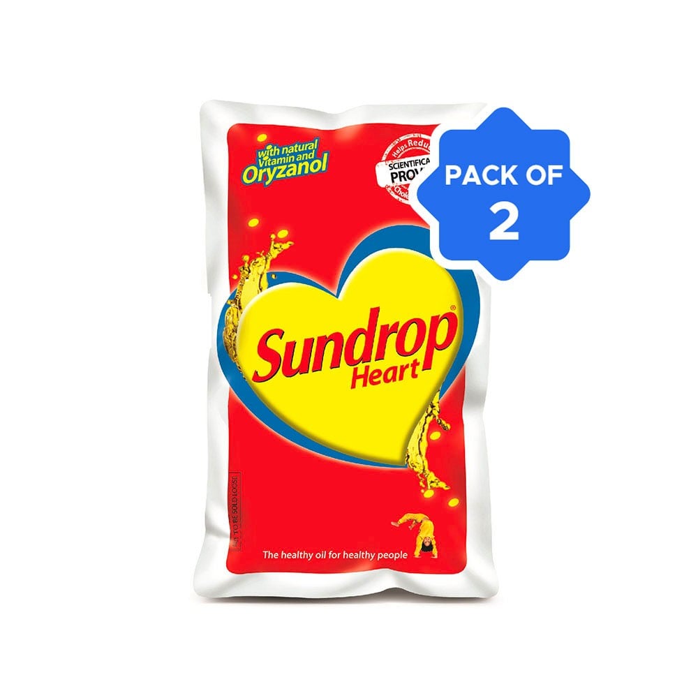 Sundrop Heart Blended Cooking Oil (1 ltr) - Pack of 2 Price - Buy ...