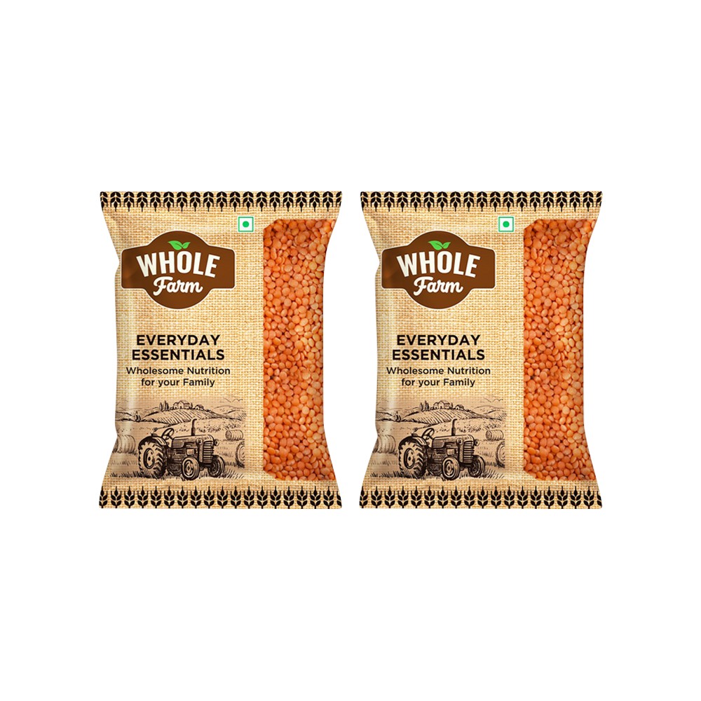 Whole Farm Premium Masoor Dal (1 kg) - Pack of 2 Price - Buy Online at ...