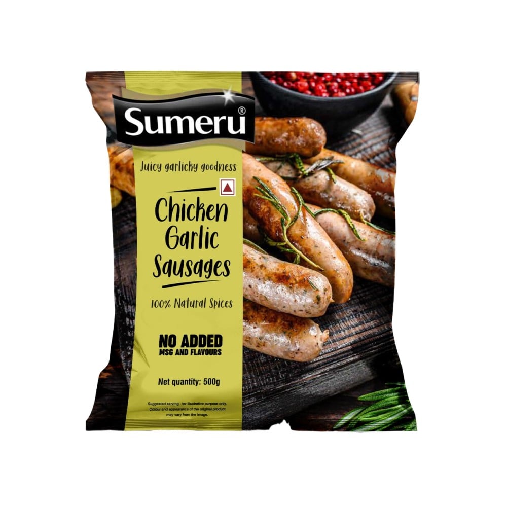Sumeru Garlic Chicken Sausage (Frozen) Price - Buy Online at Best Price ...