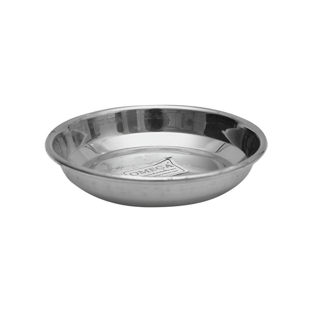 Omega Stainless Steel Traditional Halwa Plate (Silver) Price - Buy ...