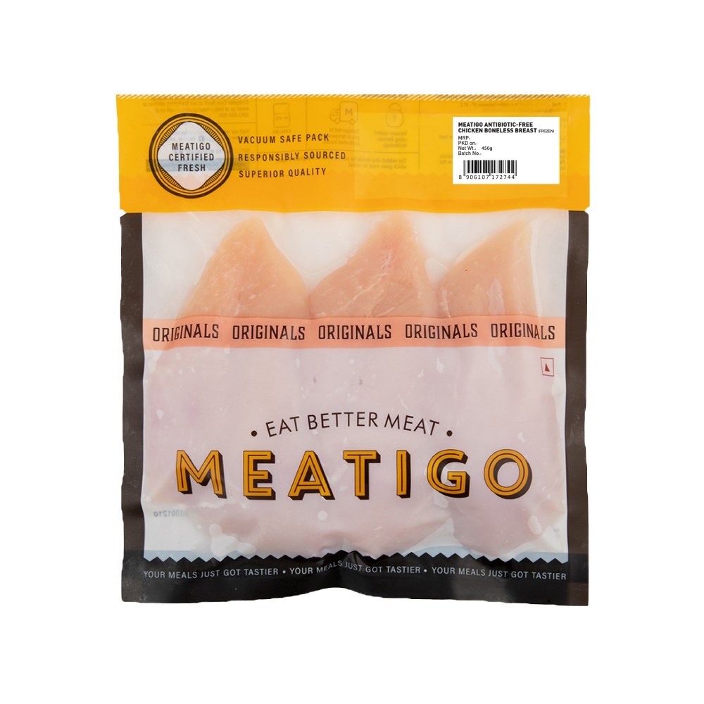 Meatigo By Prasuma Antibiotic-Free Boneless Chicken Breast (Frozen ...
