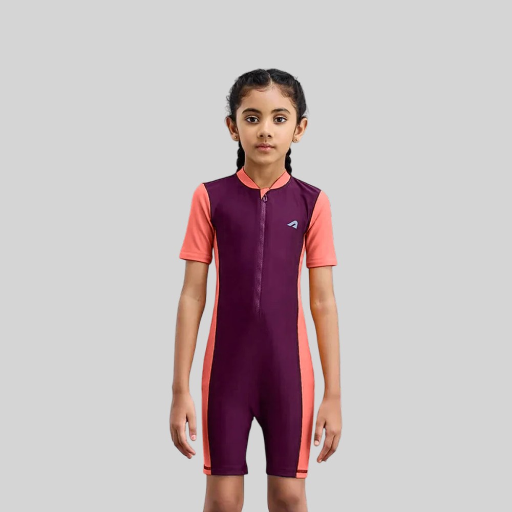 Boldfit One-Piece Girls Swim Suit (Berry) Price - Buy Online at Best ...