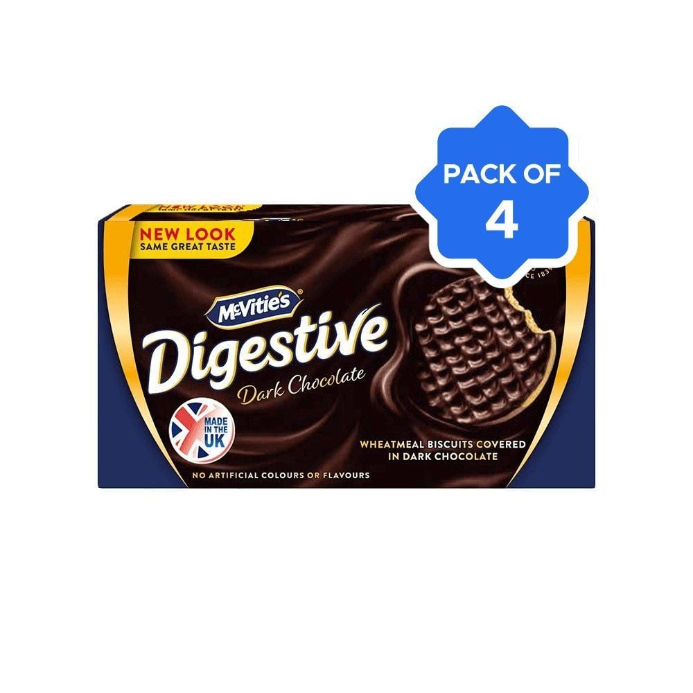 McVitie's Dark Chocolate Digestive Biscuit - Pack of 4 Price - Buy ...