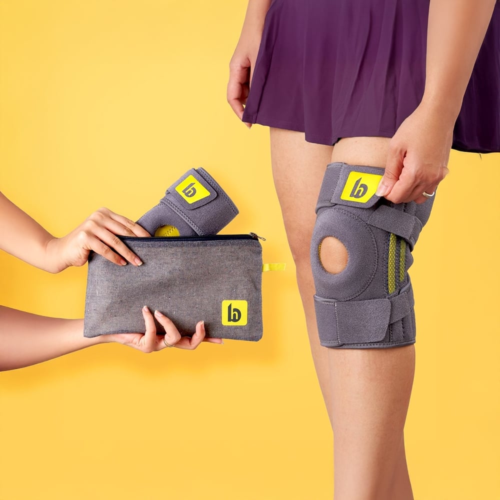 Betterhood 4-Strap Knee Support Cap (Grey) Price - Buy Online at Best ...