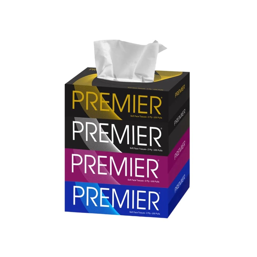 Premier Face Tissue - 4 x 100 Pulls (2 Ply) Price - Buy Online at Best ...