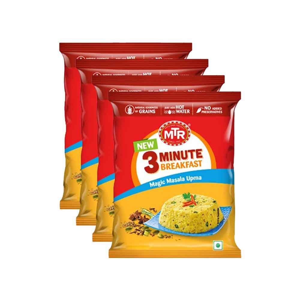 MTR 3 Minute Magic Masala Upma Breakfast Mix - Pack of 4 Price - Buy ...