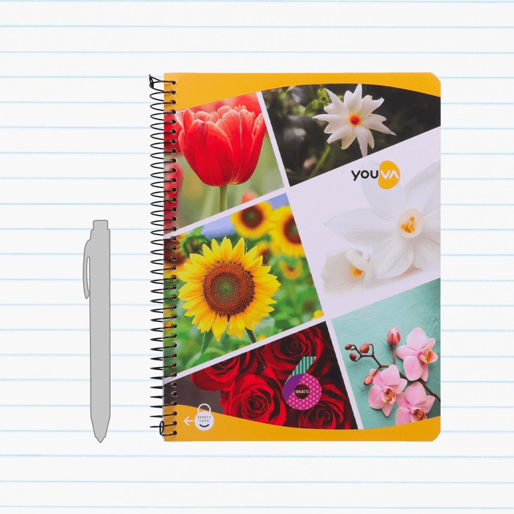 Navneet Youva Spiral Single Line Notebook (B5, Multicolour) Price - Buy ...