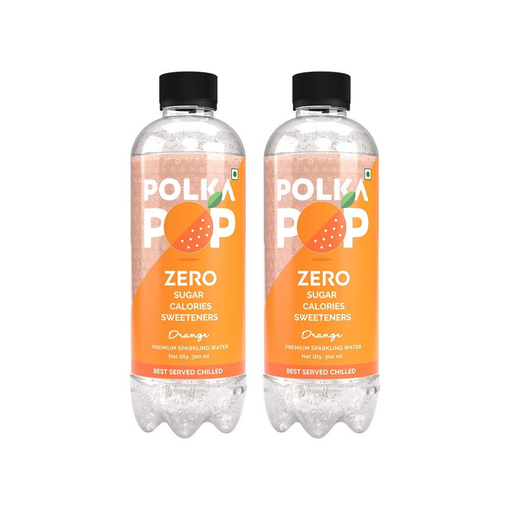Polka Pop Zero Sugar Orange Sparkling Drink - Pack of 2 Price - Buy ...