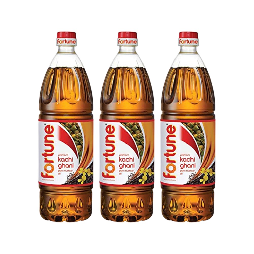 Fortune Premium Kachi Ghani Pure Mustard Oil (910 g) - Pack of 3 Price ...