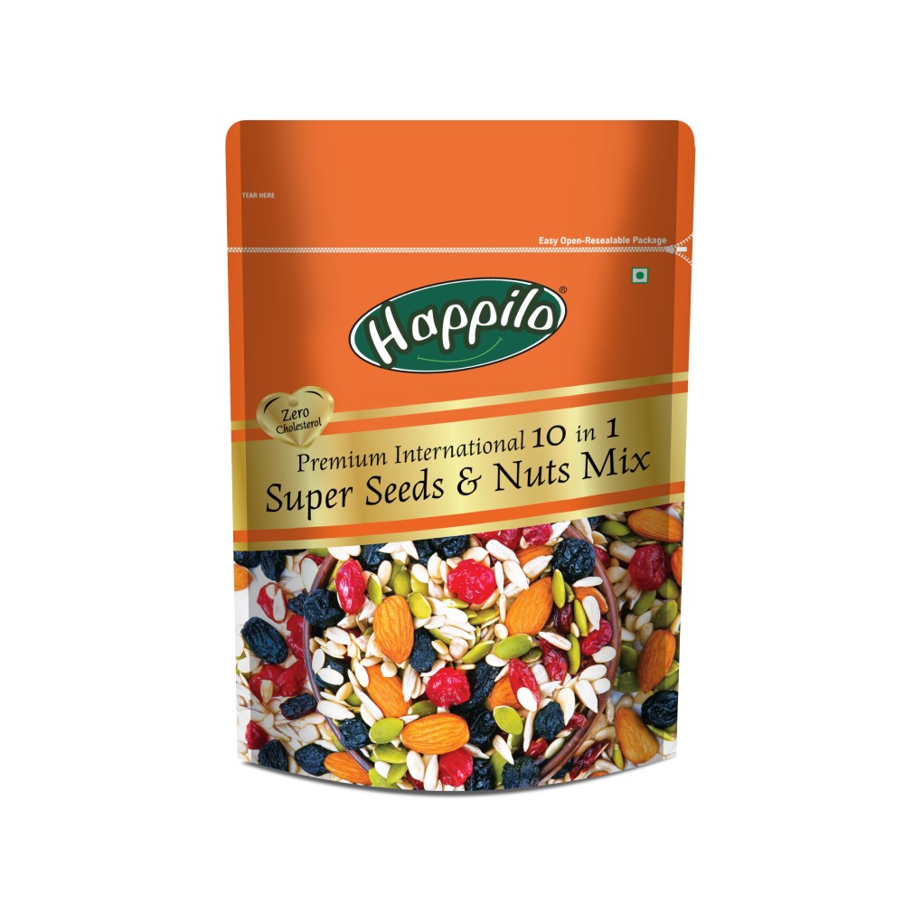 Happilo Premium 10 in 1 Super Seeds & Nuts Trail Mix Price - Buy Online ...