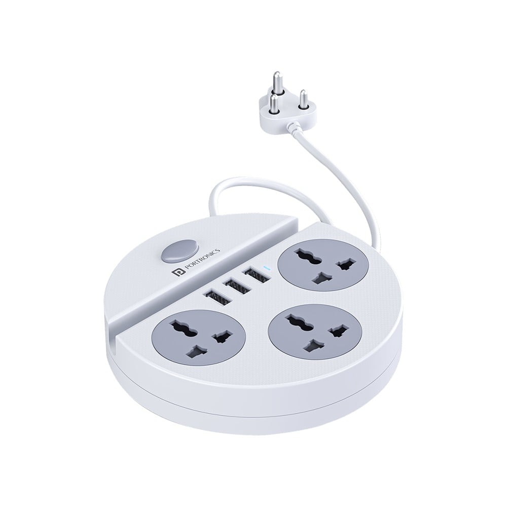 Portronics Power Plate 5 1500W USB Extension Board (1.5 m) Price - Buy ...