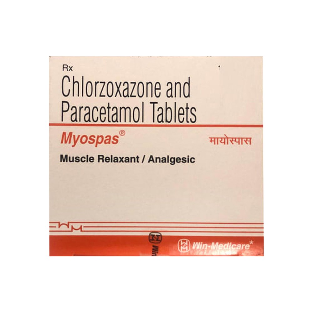 Myospas Strip of 10 Tablets Price - Buy Online at ₹161 in India