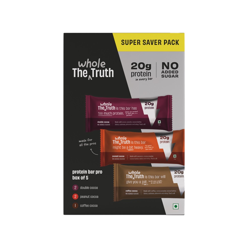 The Whole Truth Protein Bar Pack Price - Buy Online at ₹660 in India