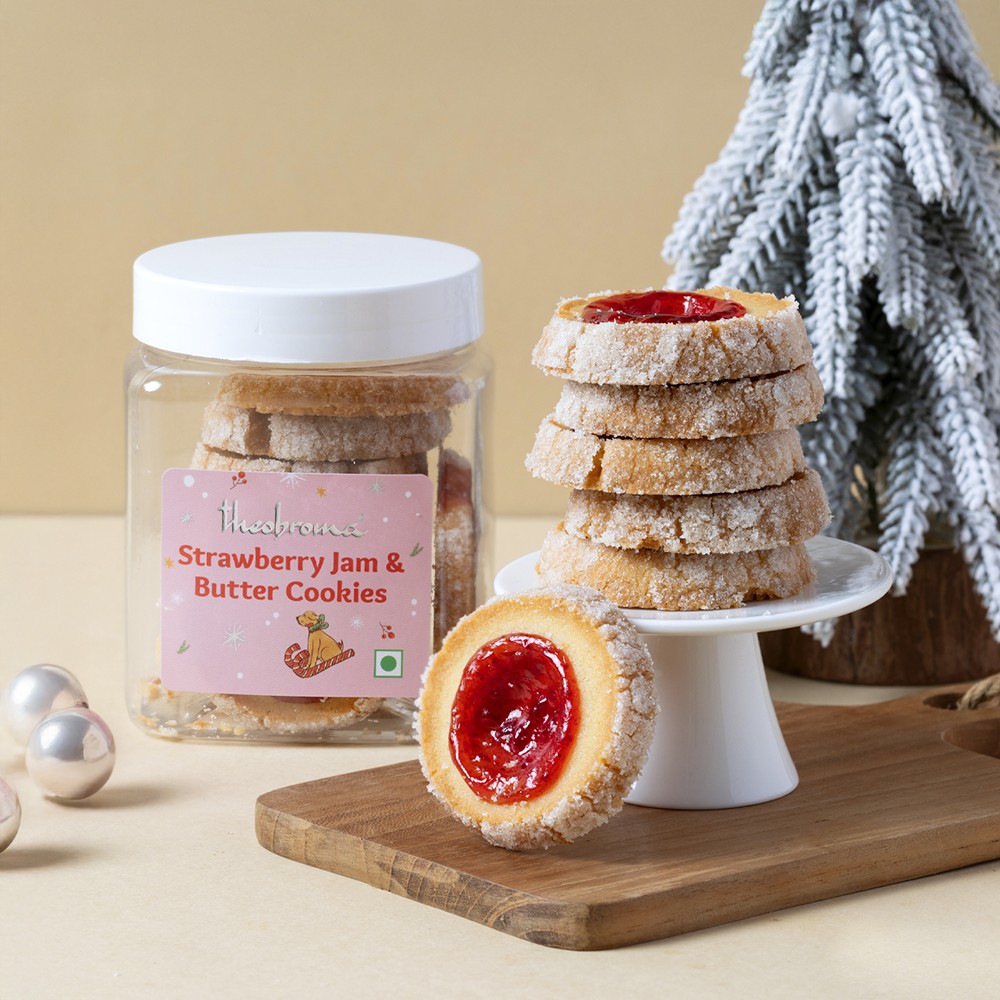 Theobroma Strawberry Jam & Butter Cookies Price - Buy Online at Best ...