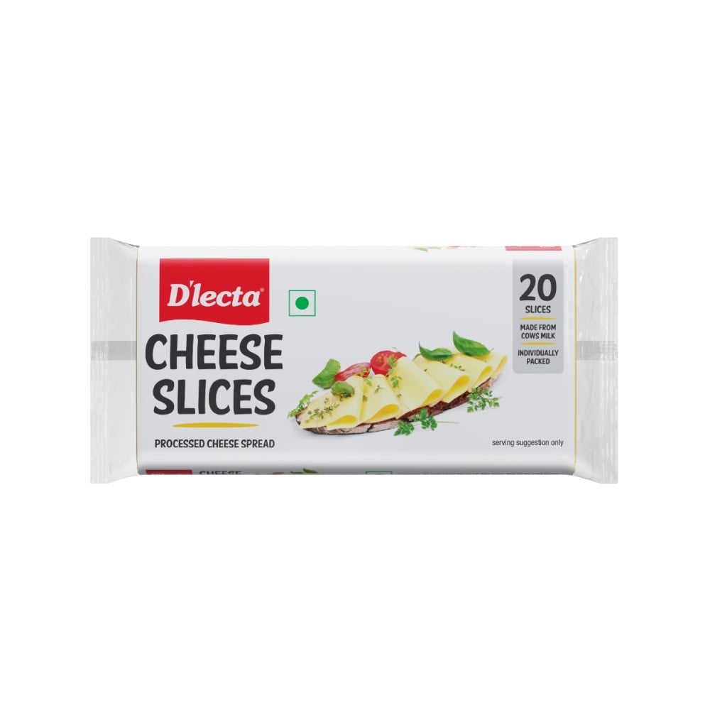 D'lecta Processed Cheese Slices (400 g) Price - Buy Online at ₹183 in India