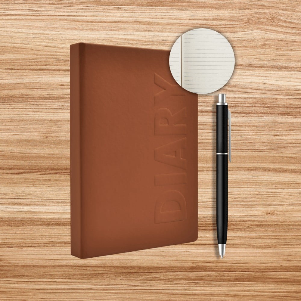 Worldone Any Year Single Line Diary (A5, 384, Brown) Price - Buy Online ...