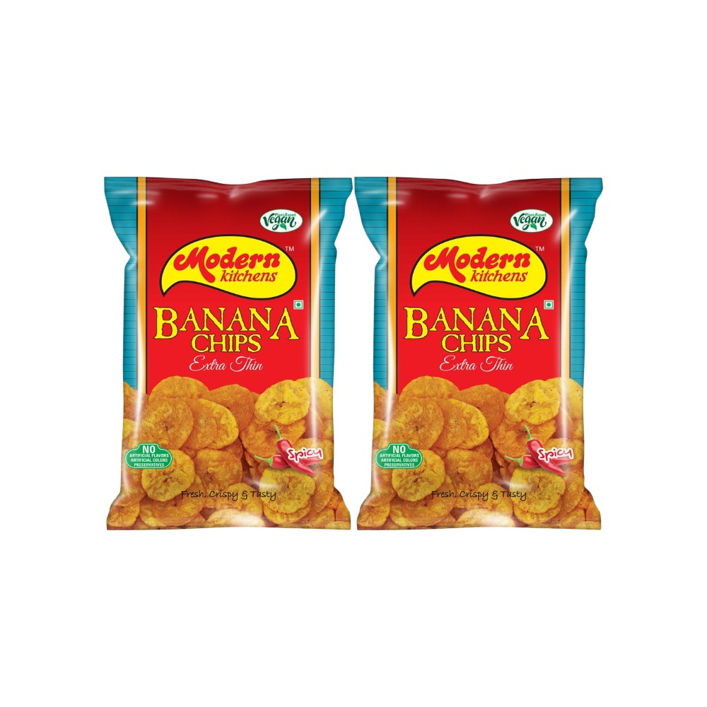 Modern Kitchens Spicy Banana Chips - Pack of 2 Price - Buy Online at ...