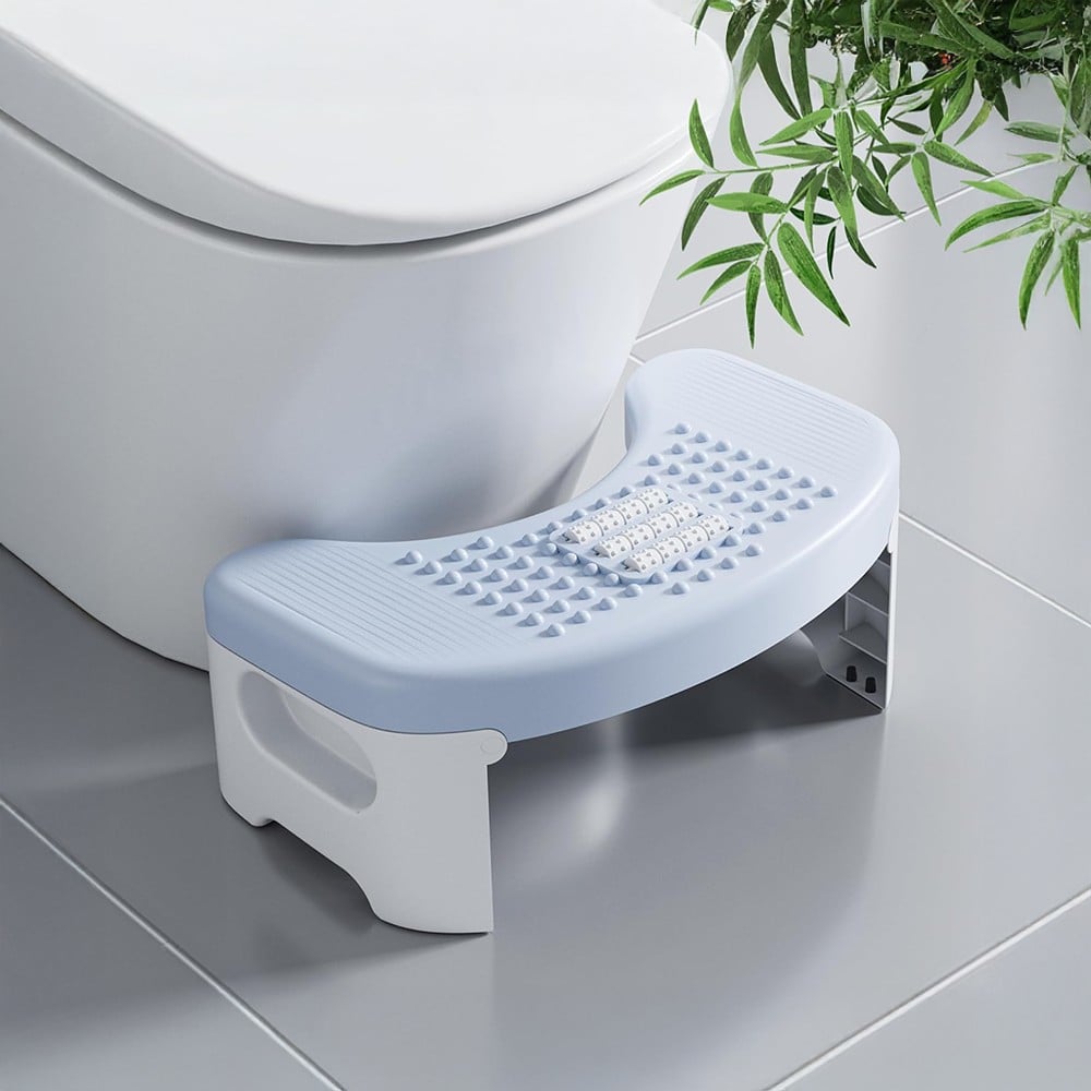 Mechdel Toilet Leg Resting Stool (Plastic, Blue) Price - Buy Online at ...