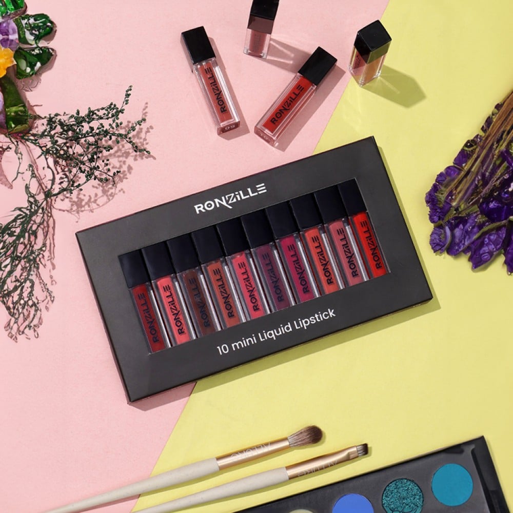 Ronzille Silky Matte Mini Liquid Lipstick Kit (Multicolour) Price - Buy ...