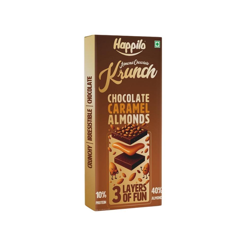 Happilo Premium Almond Krunch Milk Chocolate Pack Price - Buy Online at ...