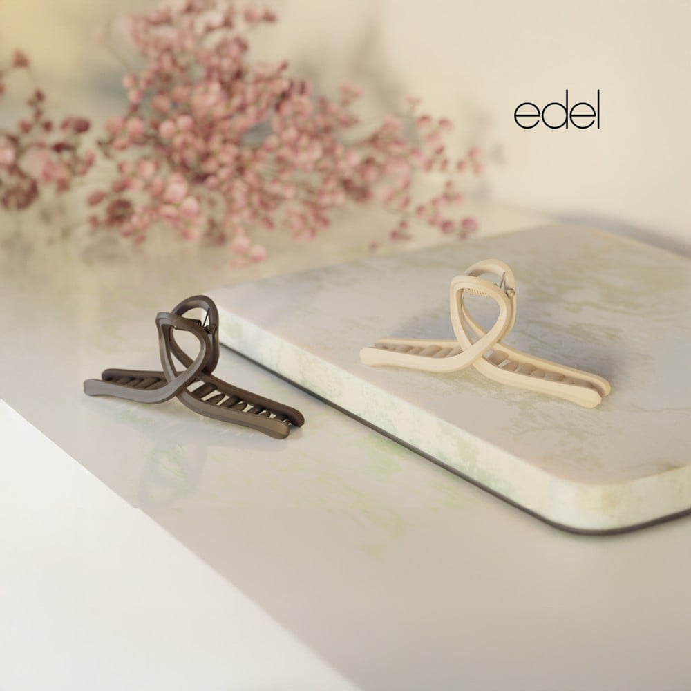 Edel Matte Twisted Claw Clip (Light Beige, Dark Beige) Price - Buy ...