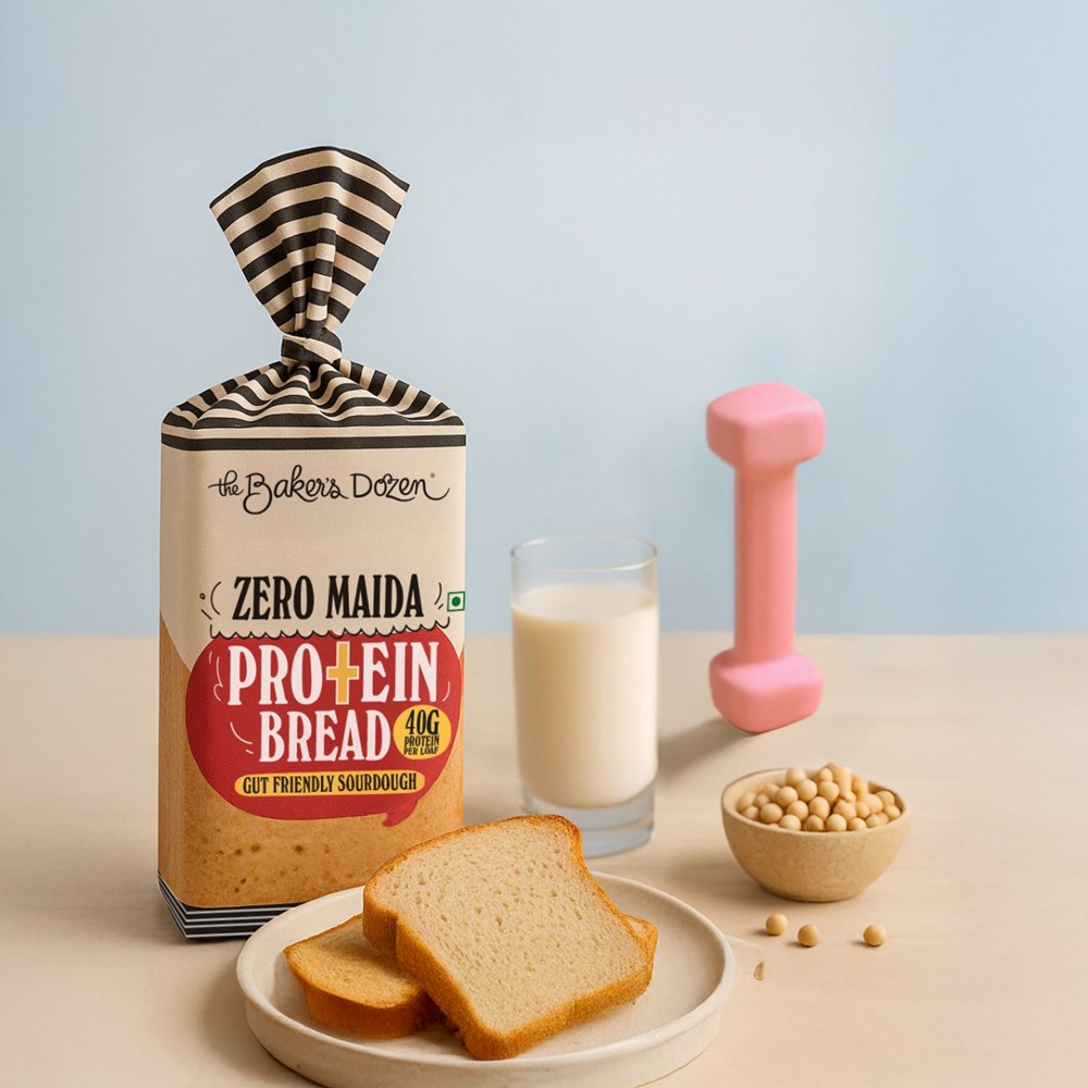 The Baker's Dozen Zero Maida Protein Bread, Whole Wheat Price - Buy ...
