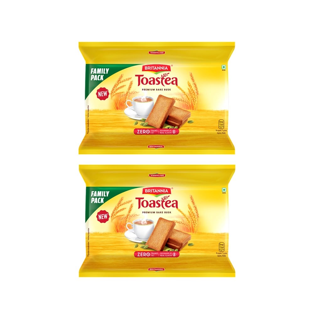 Britannia Toastea Premium Bake Rusk - Pack of 2 Price - Buy Online at ...