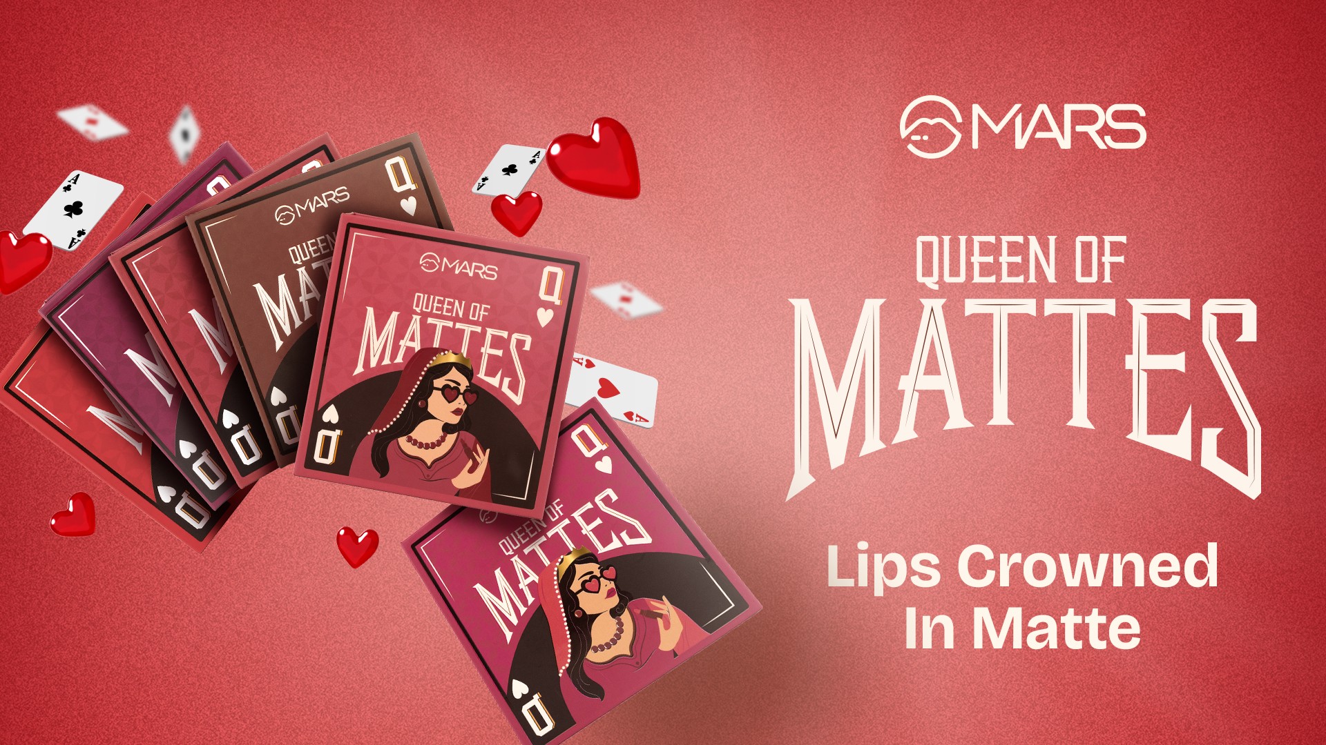 MARS Cosmetics Queen of Mattes Liquid Lipstick Kit (Blushed Nudes ...