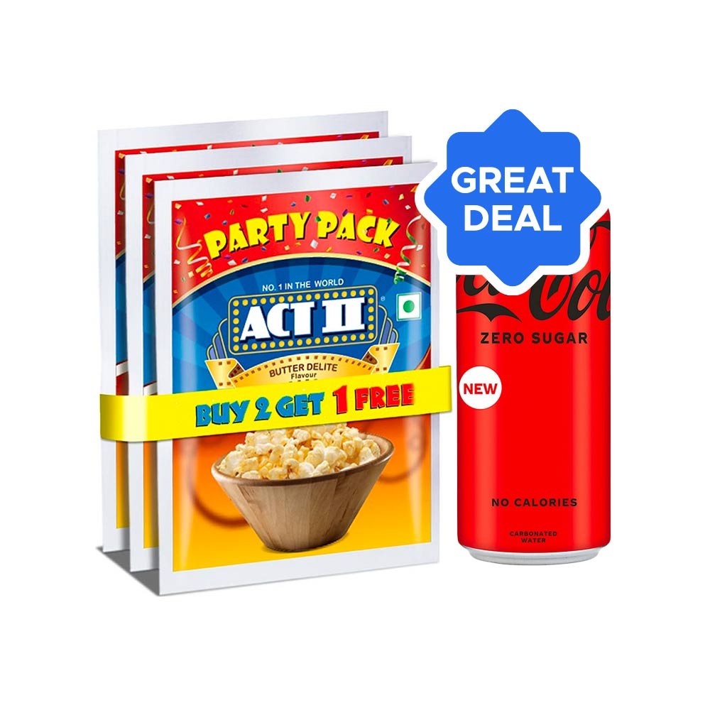 Coca-Cola Zero Sugar Diets & Lights + Act II Butter Popcorn - Instant ...