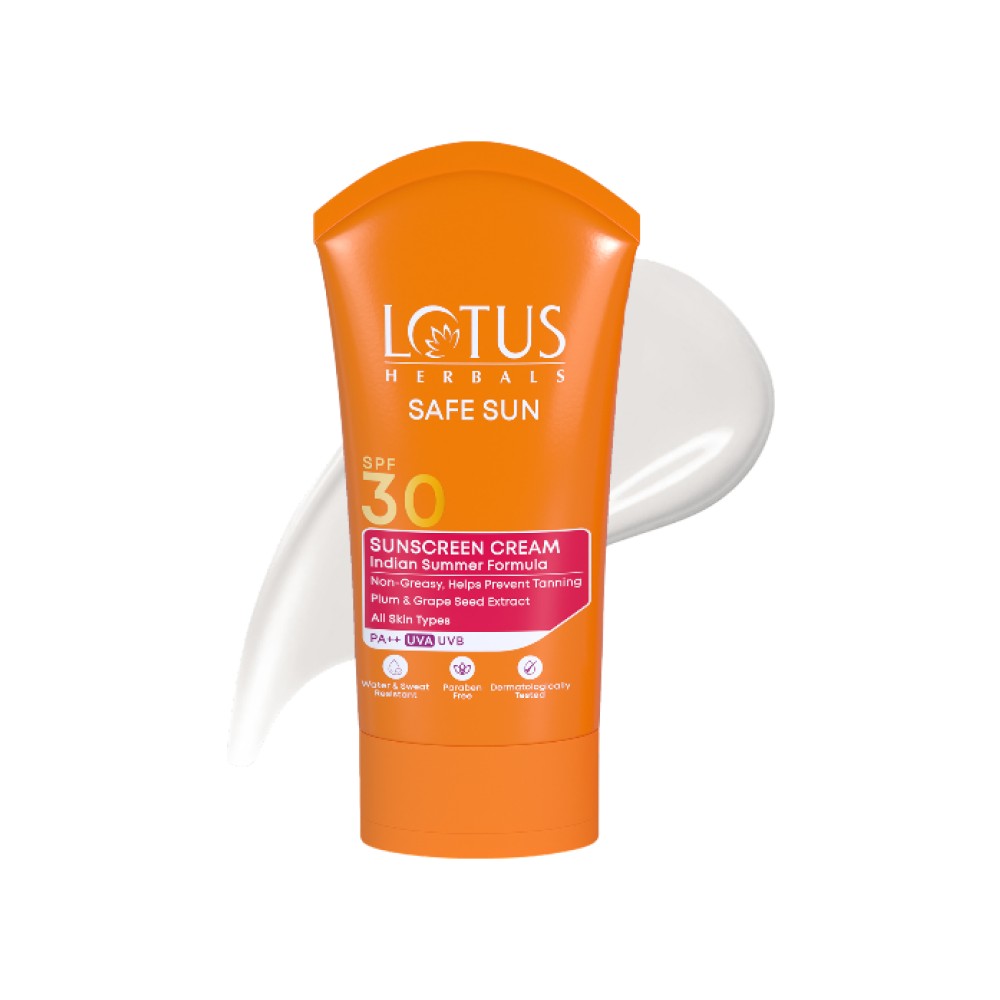 Lotus Herbals Safe Sun Sunblock Sunscreen Cream (SPF 30 PA++) Price ...