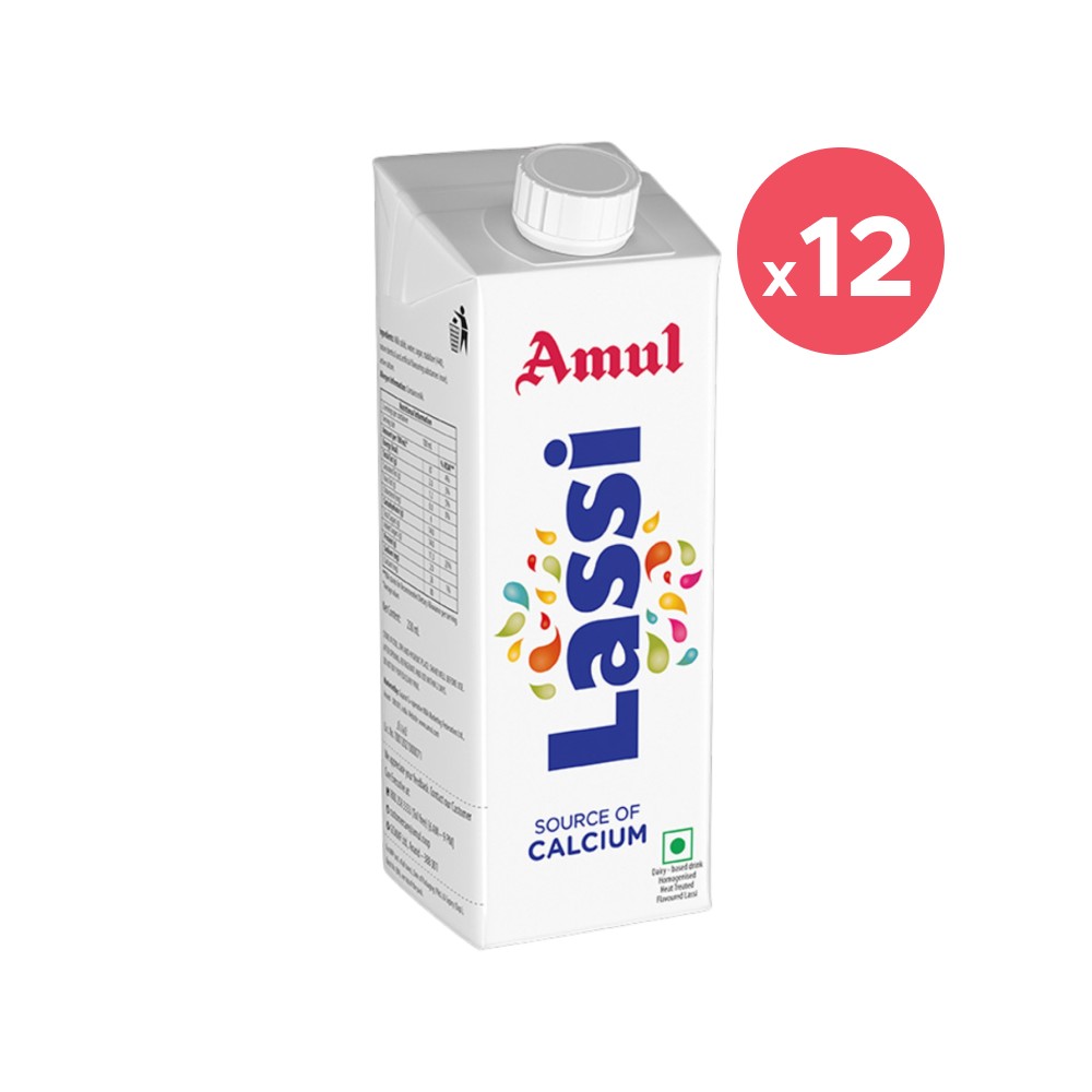 Amul Sweet Lassi Tetra Pack (250 ml) - Pack of 12 Price - Buy Online at ...