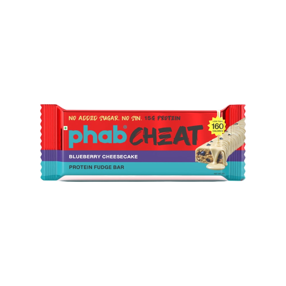 Phab Blueberry Cheesecake Cheat Protein Bar Price - Buy Online at ₹115 ...