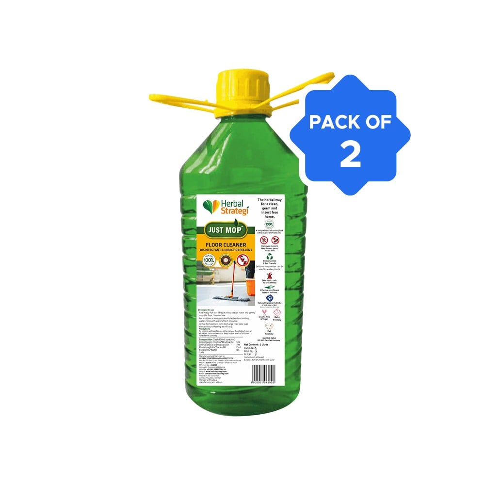 Herbal Strategi 100% Herbal Floor Cleaner (Natural Disinfectant ...