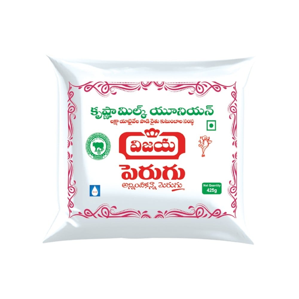 Vijaya Dairy Standardised Milk Pouch Curd Price - Buy Online at Best ...