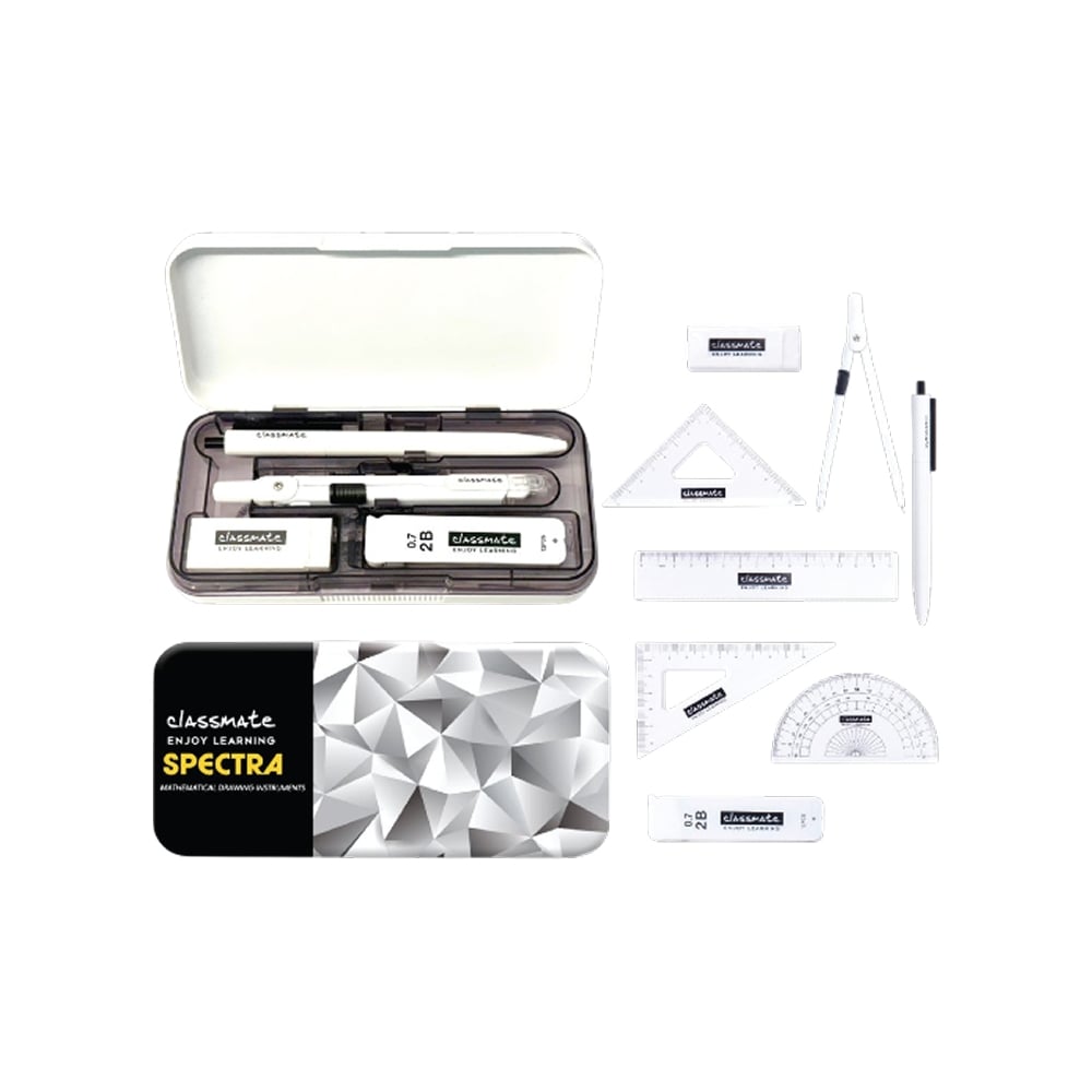 Classmate Spectra Mathematical Geometry Box (Grey, Black) Price - Buy ...